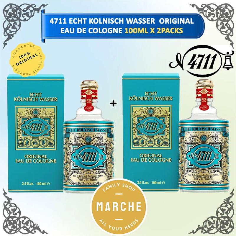 4711 Echt Kolnisch Wasser Original Eau De Cologne (100ml) (200ml ...