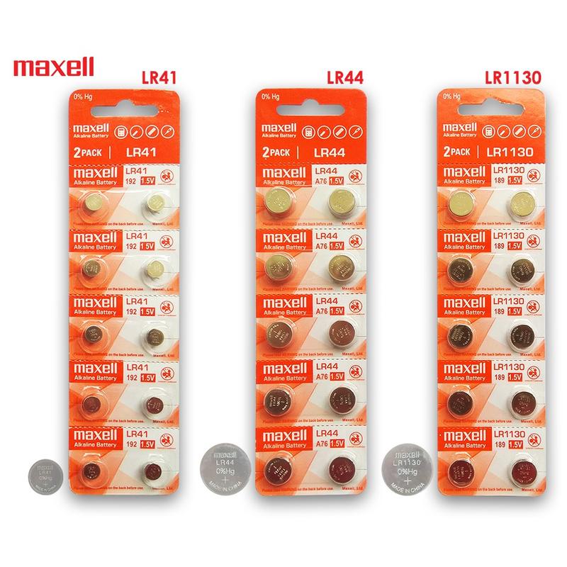 [1Card - 10Pcs] Maxell LR41 192/LR44 A76/LR1130 189 Alkaline - TikTok ...