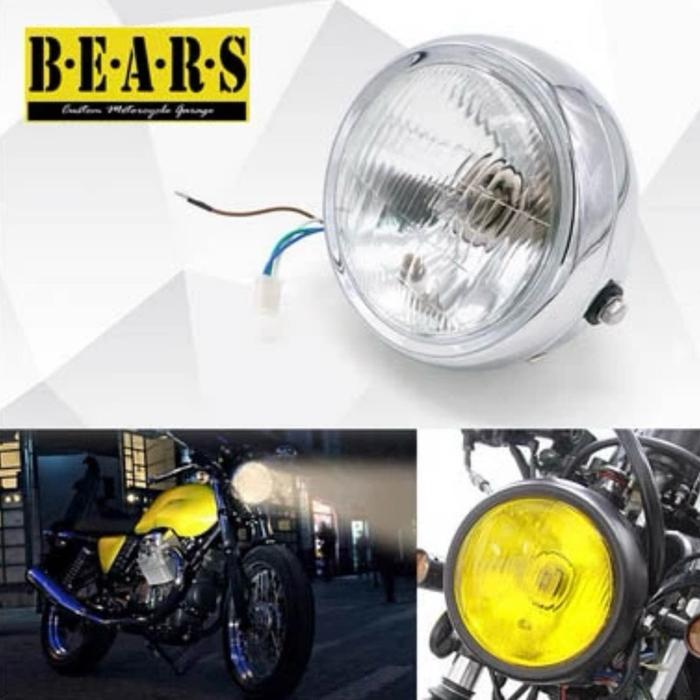 Jual Lampu Depan Motor Custom 5.75 Inch Japstyle Caferacer Tracker ...