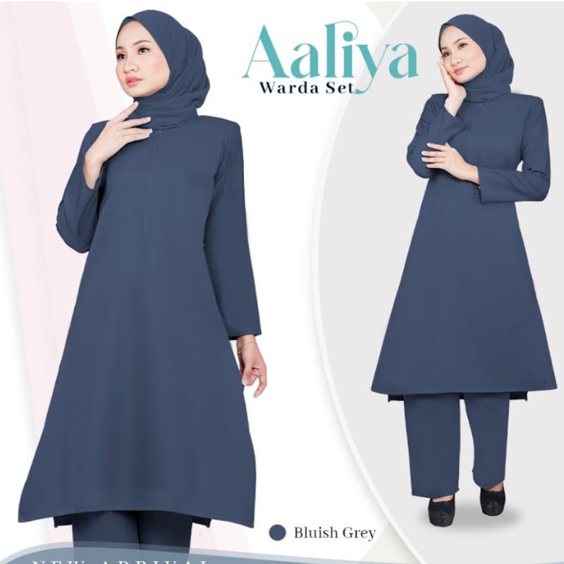 Hot Arrival Aaliya Warda Suit Set for Muslimah Baju Kurung Plain ...