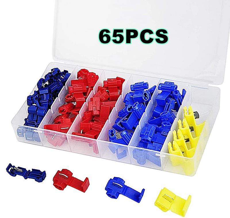65PCS Terminal Penyambung Kabel Wayar Elektrik Scotch Lock Wire ...
