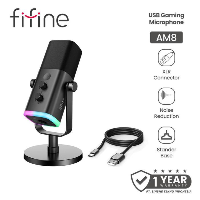 Promo SPECIAL CREATOR - AM8 USB Microphone RGB for PC Live Recording ...