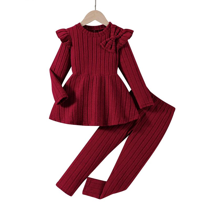 Set Jalur Menegak Burgundy, untuk Kanak-kanak Perempuan, dengan ...