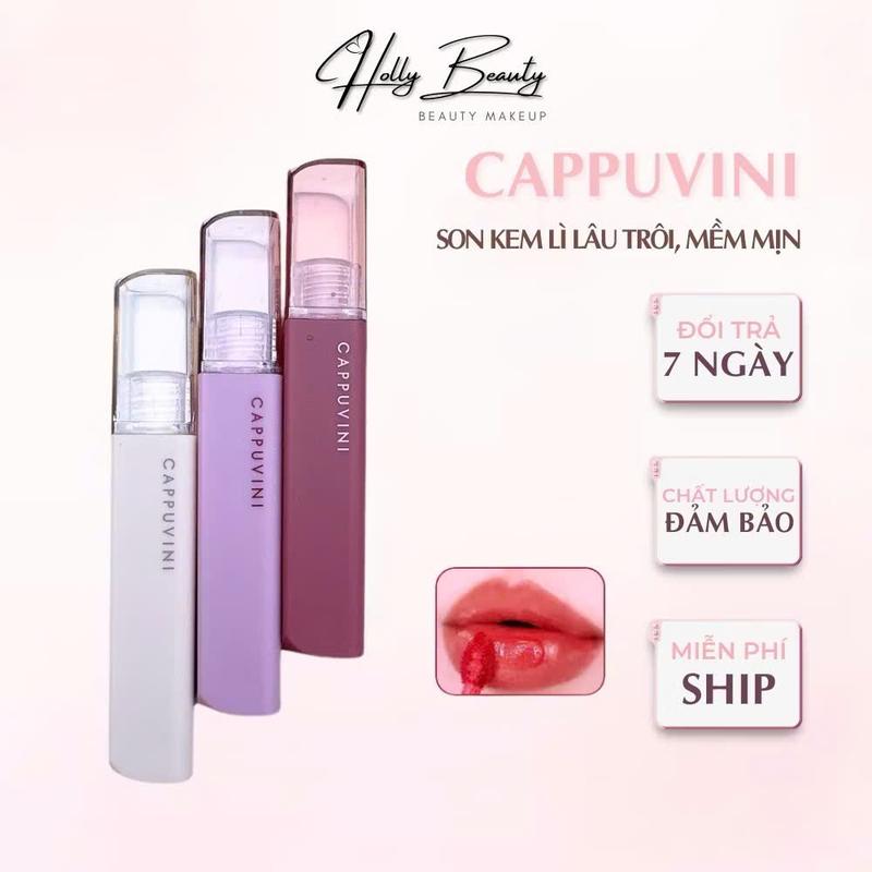 Son Kem Lì Lâu Trôi CAPPUVINI, Son Kem Mềm Mịn Như Nhung - TikTok Shop ...