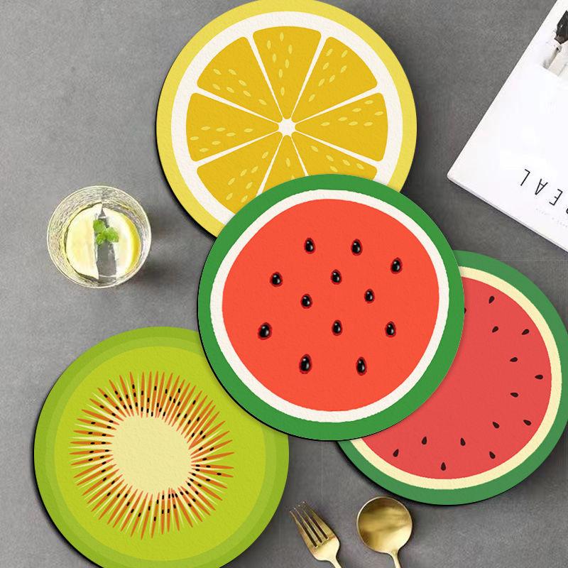 Tikar Penebat, Reka Bentuk Buah Kartun Comel Kreatif, Bahan Silikon ...