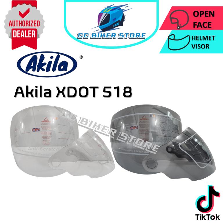 AKILA XDOT 518 / X-DOT 518 / G518 HELMET VISOR QUALITY BULAT - TikTok ...