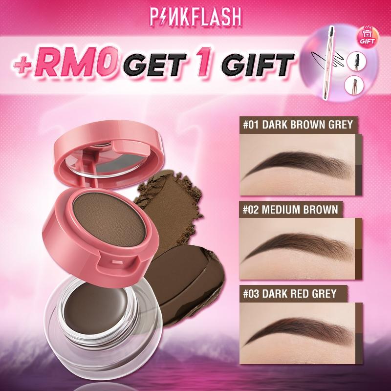 PINKFLASH 2 in 1 Duo Effect Eyebrow Cream Powder Gel Pomade Eyeliner ...