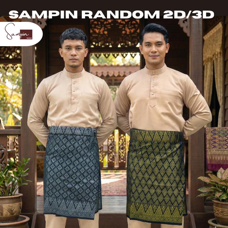 Sampin Biasa Instant Corak Randam 55 Inches 26-42 Waist Blac - TikTok ...