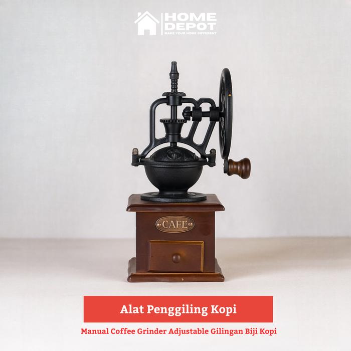 Jual Alat Penggiling Kopi Manual Coffee Grinder Adjustable Gilingan ...