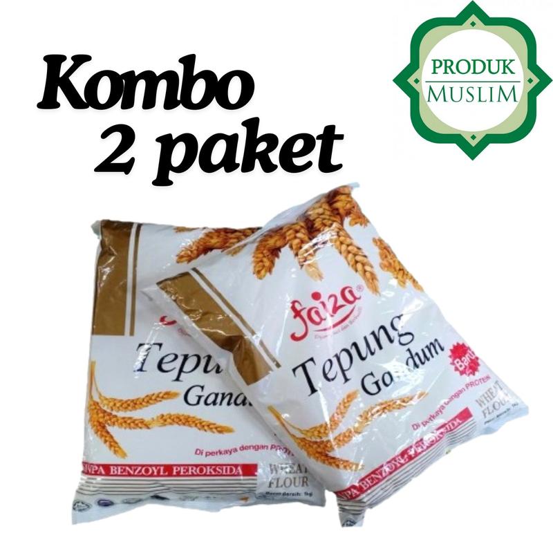 1 kg x 2 Tepung Gandum Faiza / Faiza Cooking Flour [PRODUK MUSLIM ...