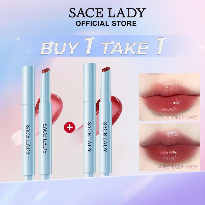 SACE LADY Glasting Gloss Lipstick VE Moisturizing Lip Gloss-balm ...