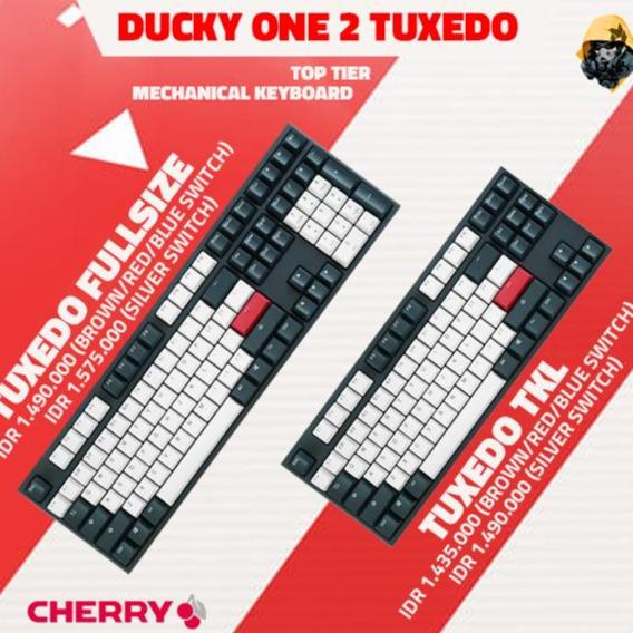 Jual Ducky One 2 Tuxedo TKL Mechanical Keyboard - SILVER SWITCH ...