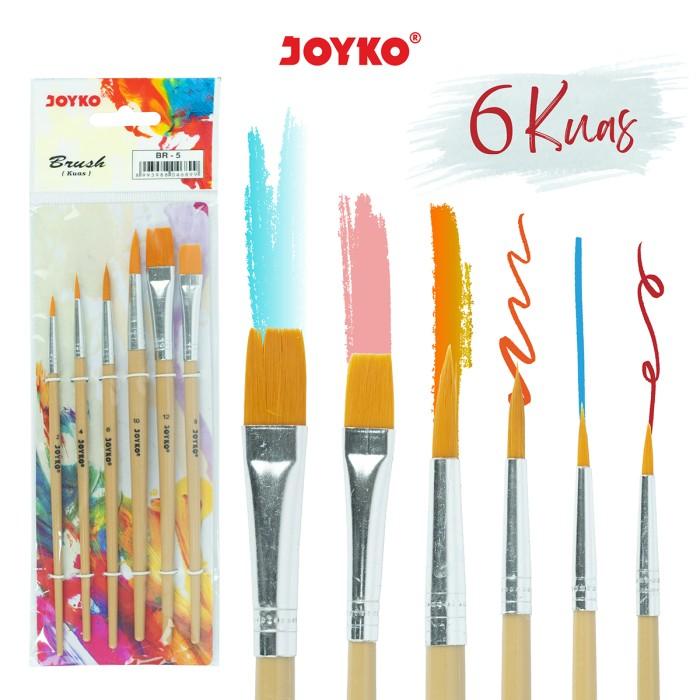 Jual Set Kuas Lukis JOYKO BR-5 dengan 6 Ukuran Berbeda - Jakarta Timur ...