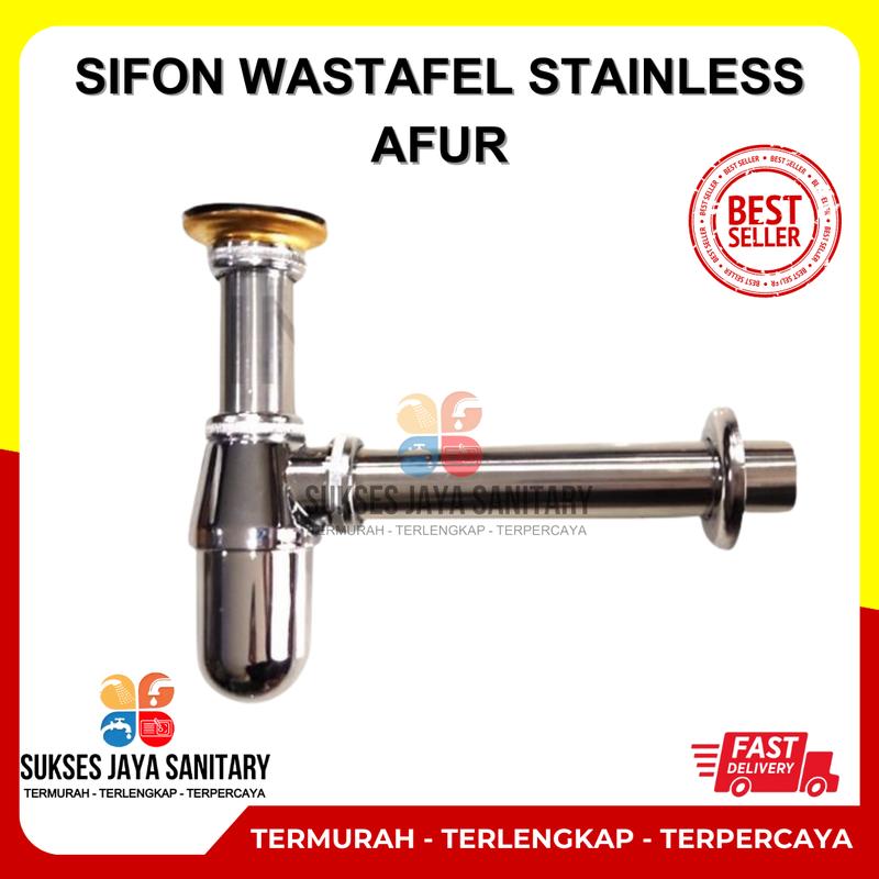 Sifon Wastafel Cuci Tangan Botol STAINLESS Afur Pembuangan Tiang - Shop ...