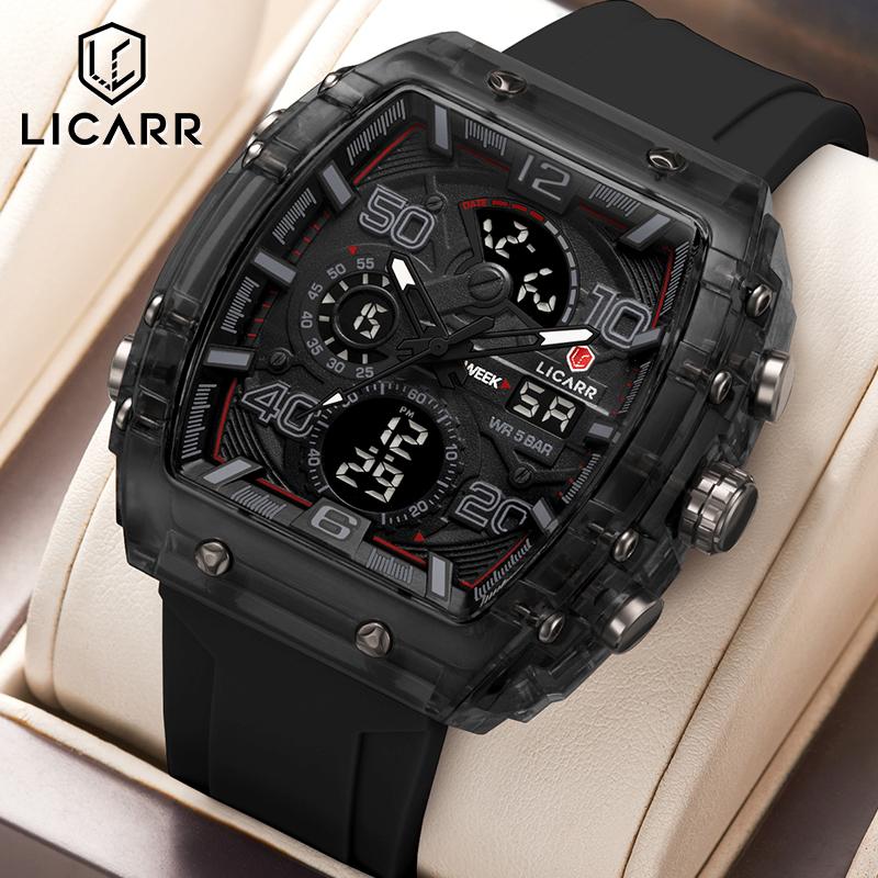Jam Tangan Sukan Kasual Fesyen Lelaki, Jenama LICARR, Mewah, - TikTok ...