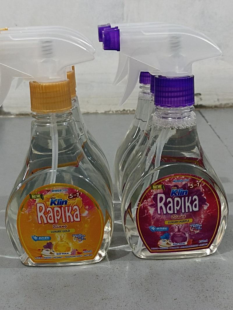 COD Rapika biang spray 250 ml kemasan botol luxury pink, blue, gold ...