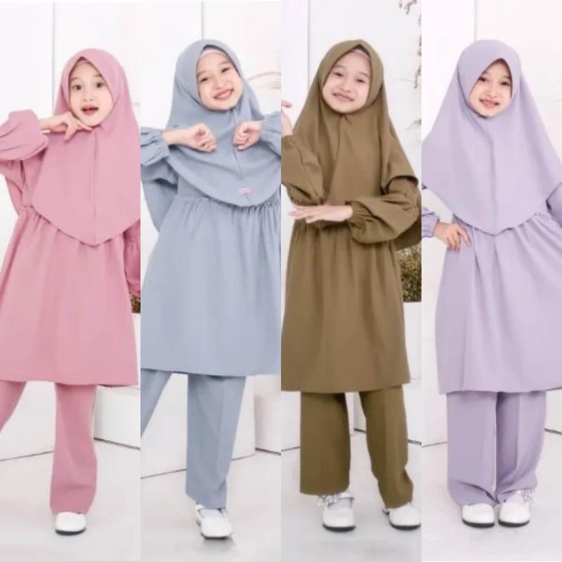 Set Baju Budak Perempuan Murah Girls Fashion Set Baju Seluar - TikTok ...