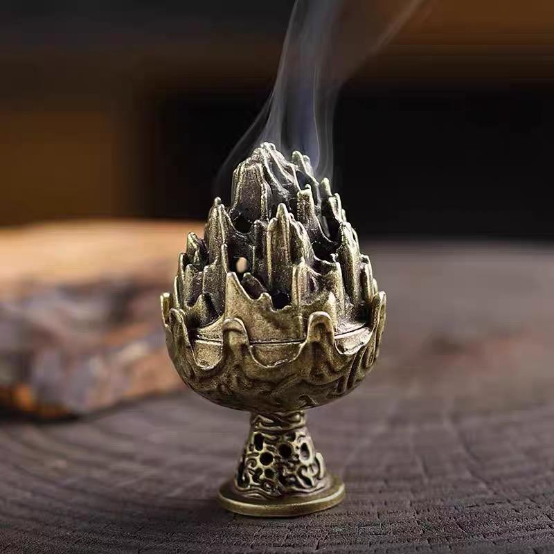 Antique Boshan Incense Burner - Creative Design - TikTok Shop Singapore