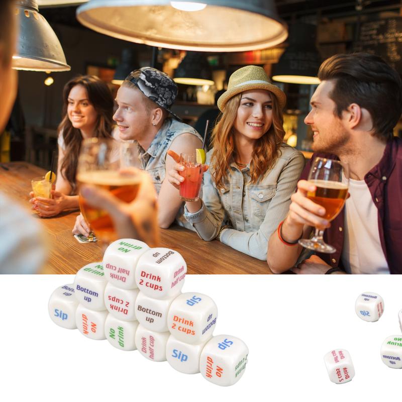 Ypudwvs Party Dice Game 6pcs Fun Drinking Dice Game Set Part - TikTok ...