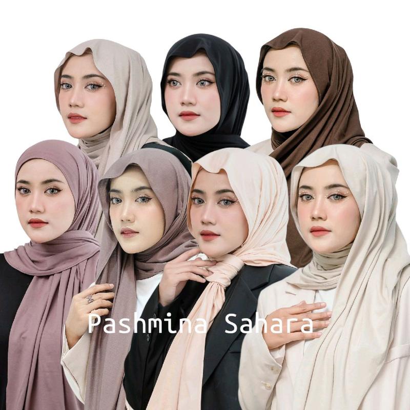 Pashmina Kaos Spandex Rayon | Pashmina Turkey Muslim Jilbab - Shop | Tokopedia