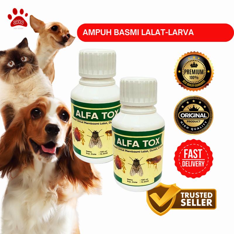 Alfa Tox 100 ml - Obat Kutu Ternak mirip GAMA TOX Pembasmi Larva Lalat ...