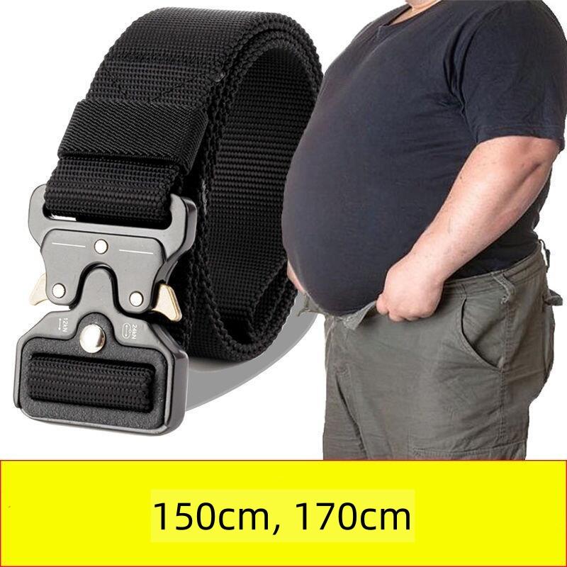 Pluse size extended outdoor tactical belts quick release 150cm 170cm ...