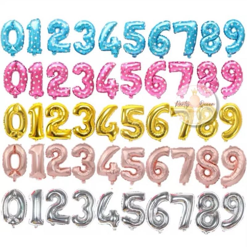 Balon Foil Angka / Balon Angka 40cm - Shop | Tokopedia