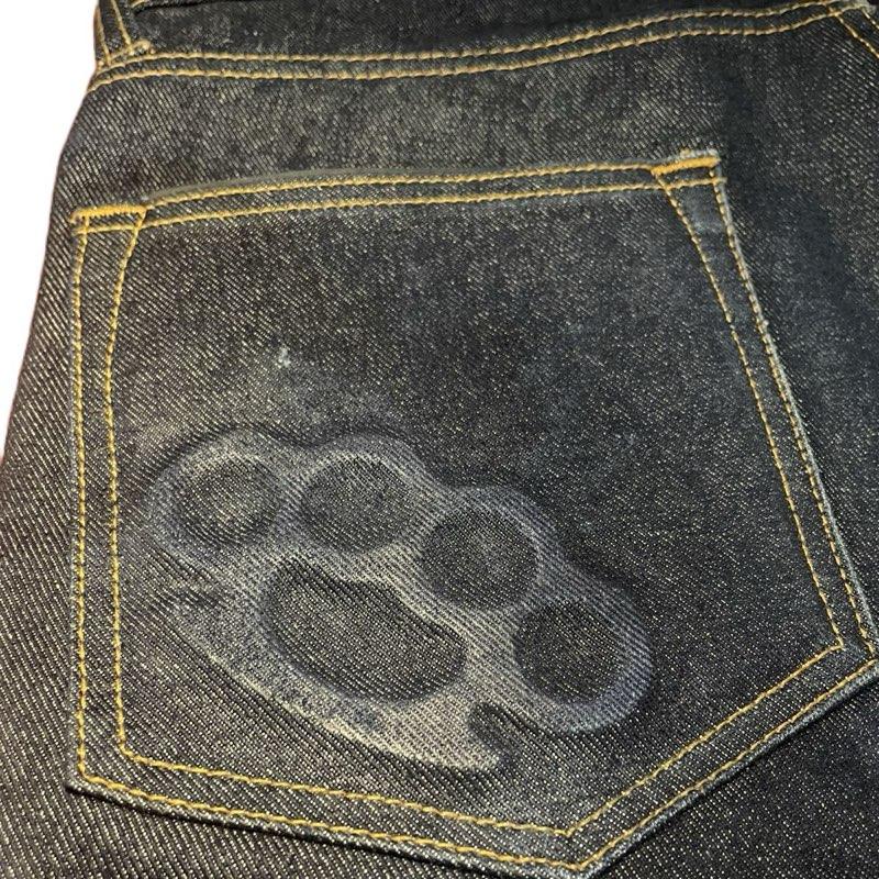 Aksesoris Celana Raw Denim Back Pocket Fading | Alat Buat Fading Saku ...