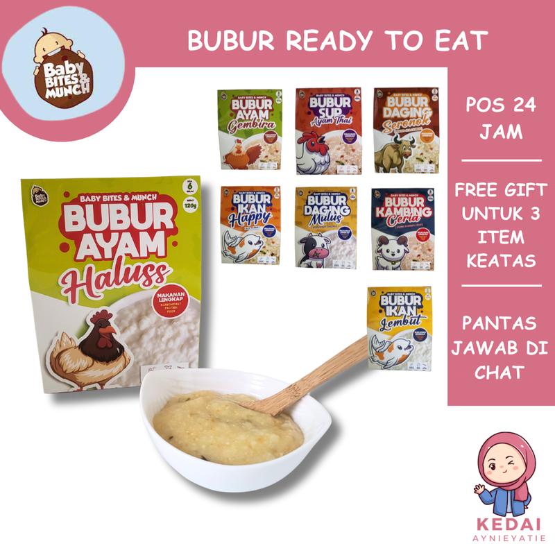 BBM BABY BITES AND MUNCH Ready To Eat Porridge Bubur Bayi Boleh ...