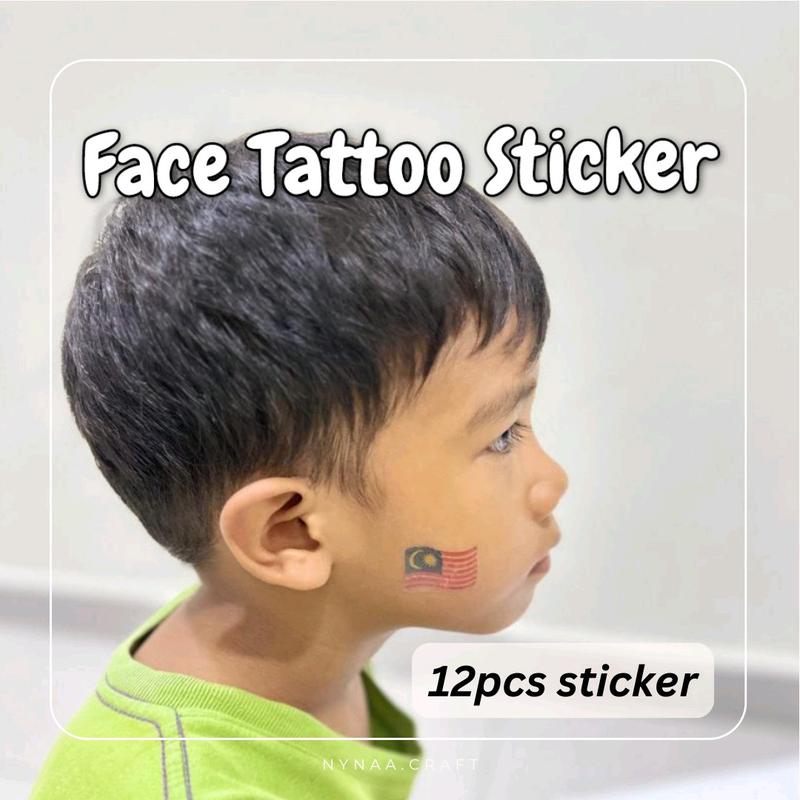 Face Tattoo Sticker | Sticker Merdeka | Sticker Bendera Muka - TikTok ...