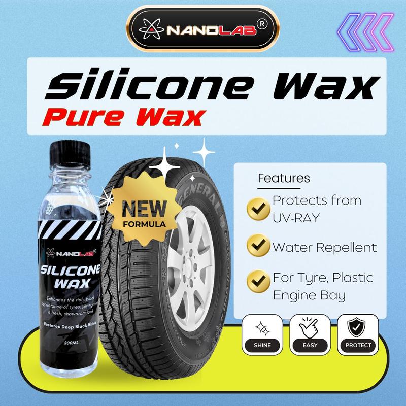 NANOLAB Pure Silicone Wax | Polish Tire, Wax Silicone Tyre, Plastik ...