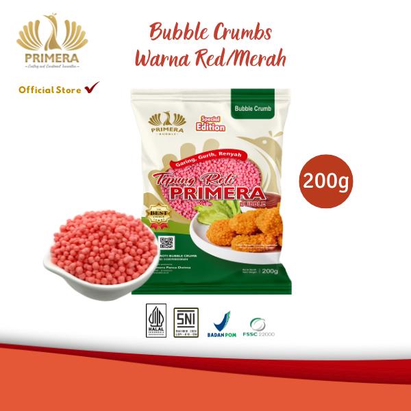 Promo (Special Edition) PRIMERA - Tepung Bubble Crumb warna Merah 200g ...