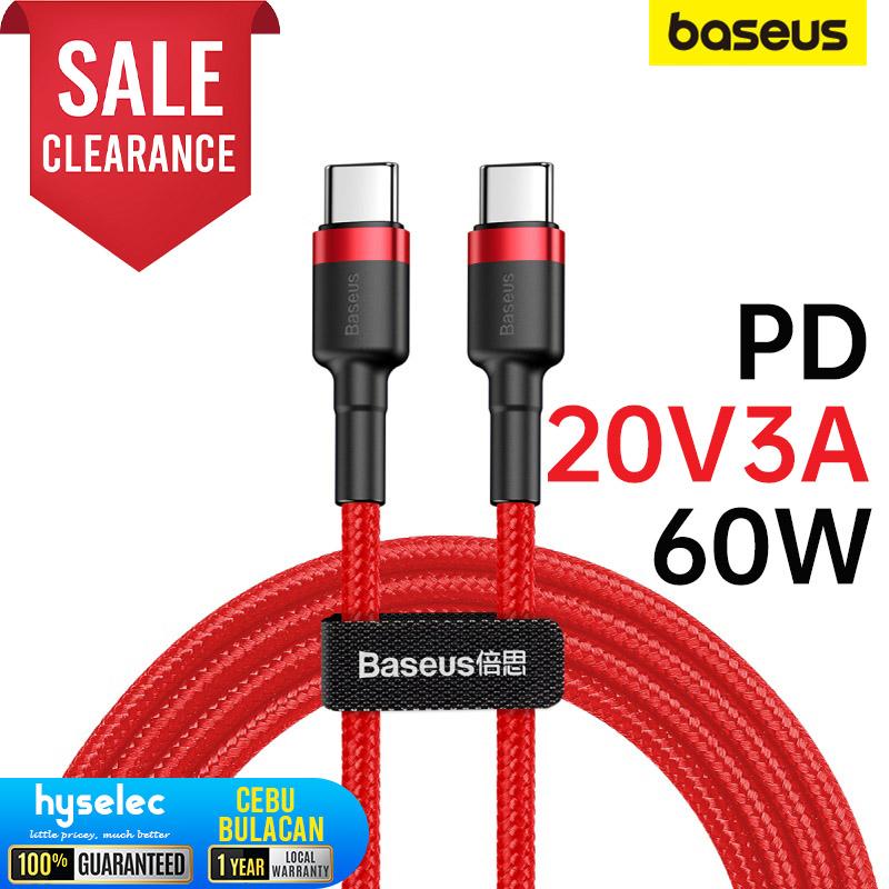 BASEUS Cafule Cable Type-C PD2.0 QC3.0 60W Flash Charging Data - TikTok ...