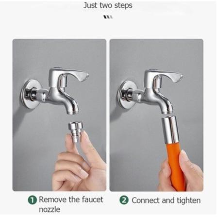 Selang Kran / Sambungan Keran Air Angsa Wastafel Flexible Ekstensi ...