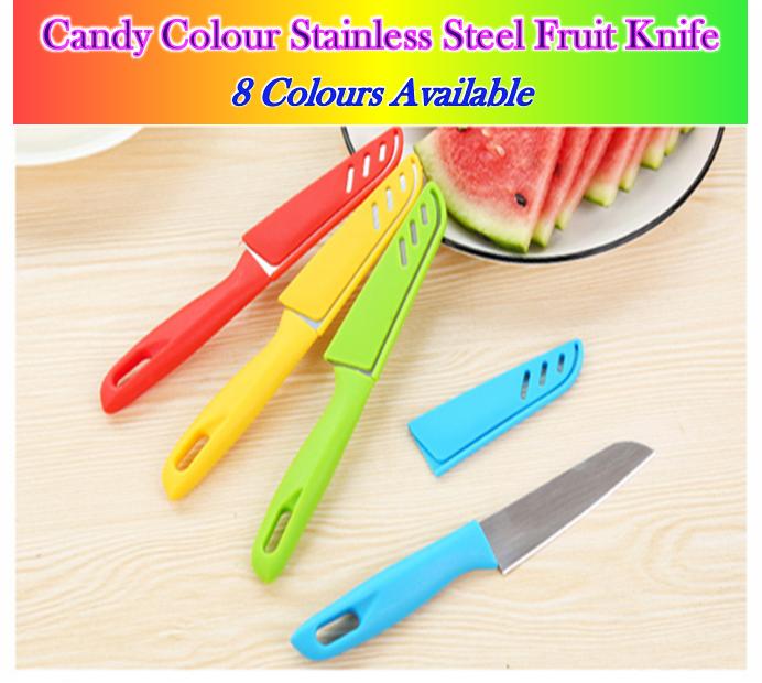 Candy Colour Stainless Steel Fruit Knife Peeler Portable Colourful ...