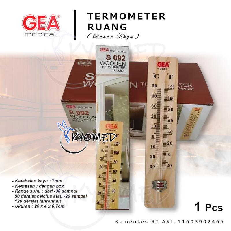 Termometer Dinding - Thermometer Ruang GEA - Kayu - Shop | Tokopedia