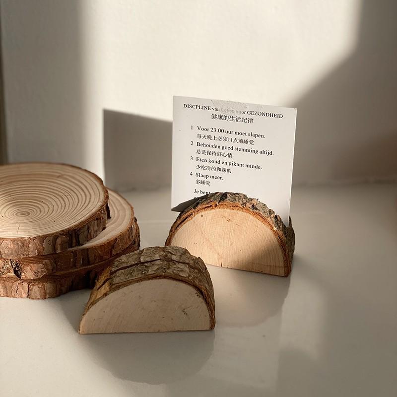 Ins wood card shooting props desktop note/memo decoration photo ...