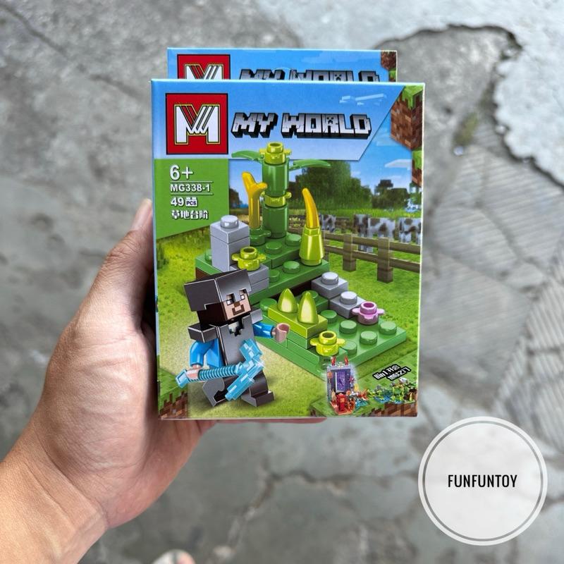 Minecraft Mainan Balok-Roblox My World Mainan Anak Block- Roblok ...