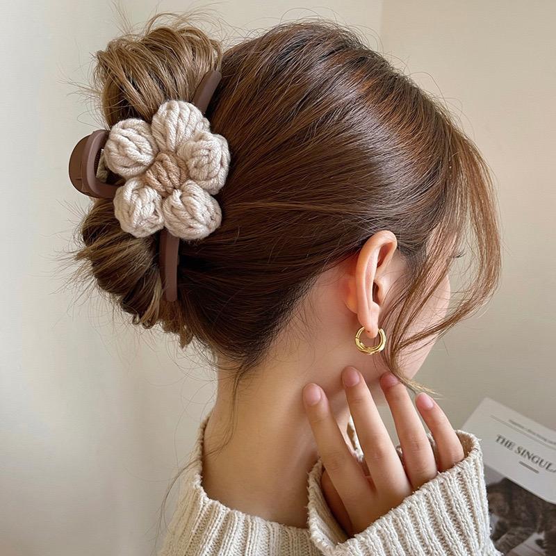 Flower Cross hair clip hair pin hair rambut pin Claw Penyepit Rambut ...