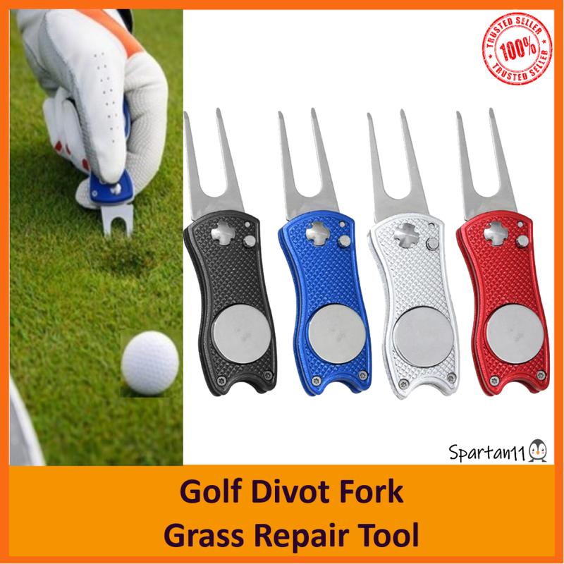SPT Golf Divot Fork Multi-functional Repair Turf Tool Lightweight ...