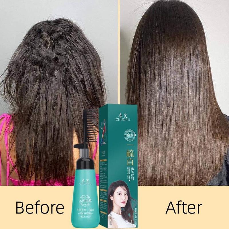 Krim pelurus rambut kerinting tahan lama CHUNFU HAIR STRAIGHTENER ...