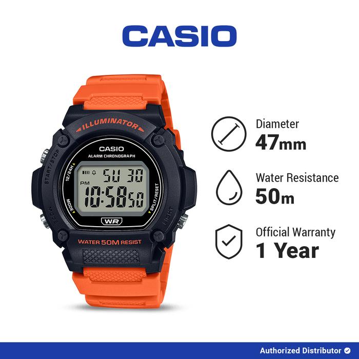 Promo Jam Tangan Casio Pria Digital Original W-219H-4AVDF - Jakarta ...