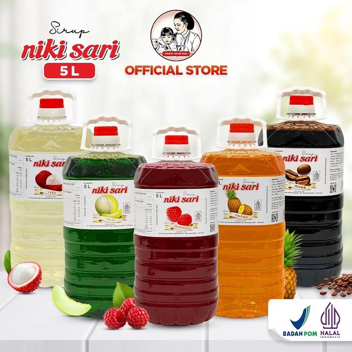 Promo Niki Sari Sirup Nikisari Galon 5 Liter - Halal & Badan POM ...