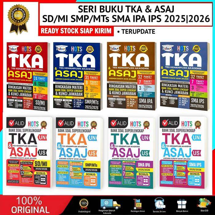 Promo BUKU TKA ASAJ SD/MI SMP/MTs SMA IPA IPS 2025|2026 | SIAP TKA Tes ...