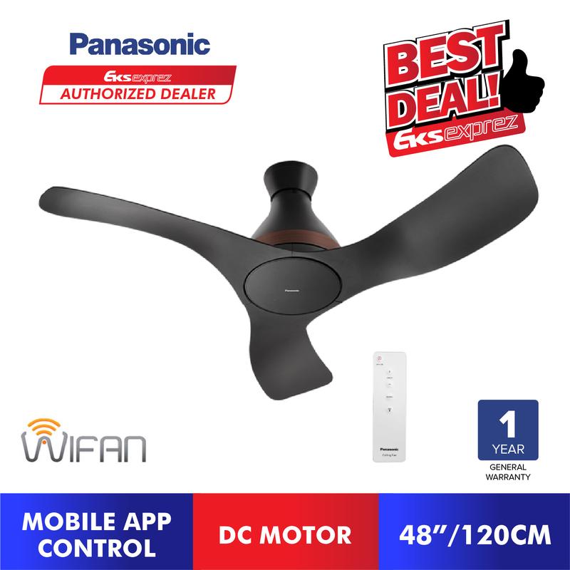 Panasonic WIFAN Wifi 3-Blade Ceiling Fan (48") F-M12ECVBKH – Mobile App ...