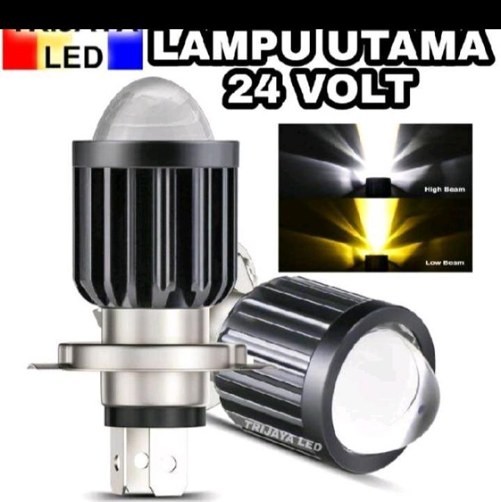 Lampu LED Utama Depan 24 Volt H4 Laser D2 High Low 2 Warna Putih - Shop ...