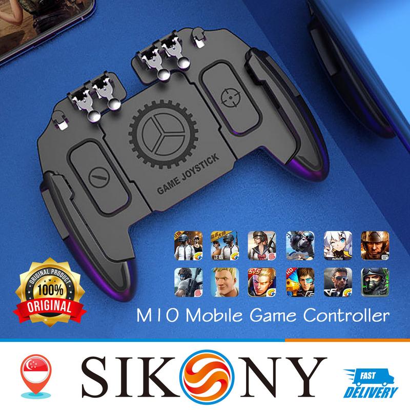 M10 PUBG Gamepad M10 6-Finger Mobile Phone Game Controller Joystick ...