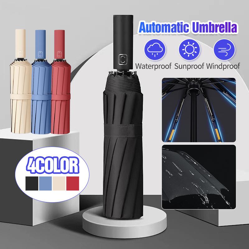 【SG Ready Stock】Portable Fully Automatic Umbrellas UV Protection ...