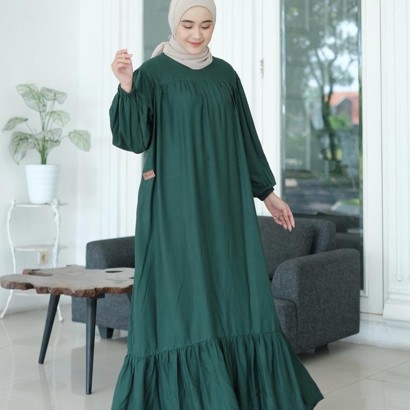 ALULA DRESS - Gamis Polos Rayon Twill - Gamis Rayon Twill Jumbo - Shop ...