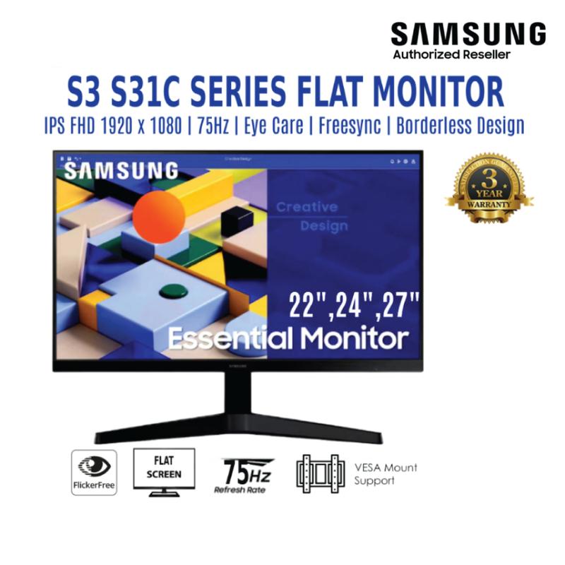 Samsung IPS FHD Monitor S3 S31C 75Hz/5MS/HDMI/VGA (24" & 27" - TikTok ...